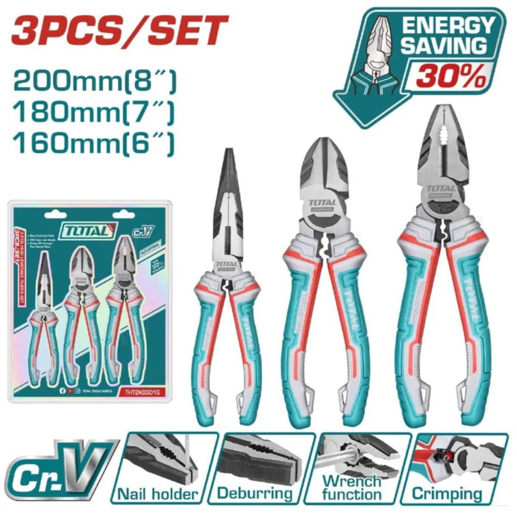 Set de Alicates 3 Unidades Total – Jyn Racing